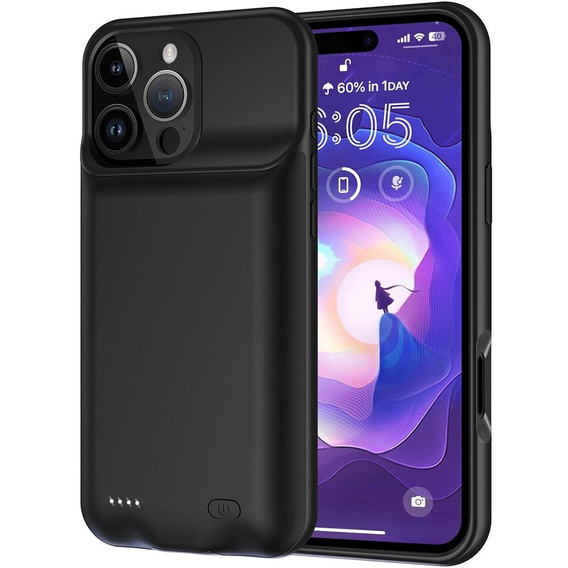 Etui z Baterią 7000mAh do iPhone 16 Pro, czarne - sklep XGSM.pl