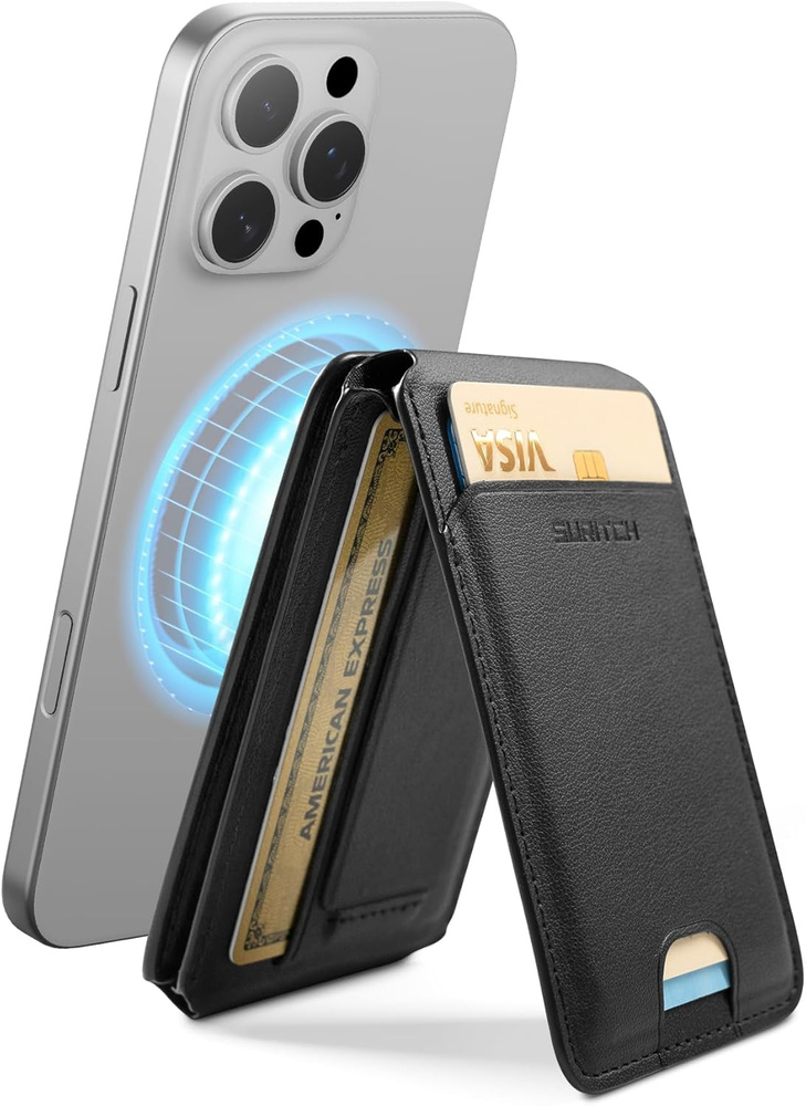 Magnetyczny portfel SURITCH do MagSafe z podstawką i funkcją NFC ...