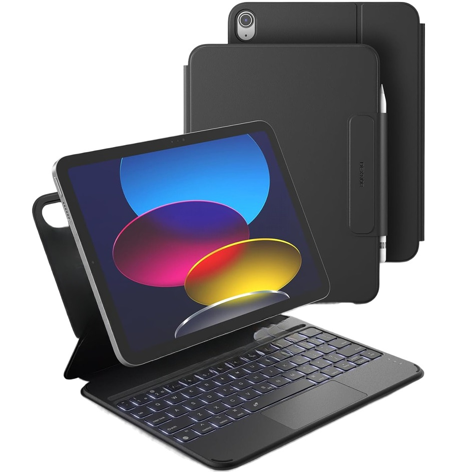 Etui z klawiaturą do iPad 11" 2025 A16 (11 gen.) / iPad 10.9" 2022 (10 gen.), Dexnor Magnetic ...