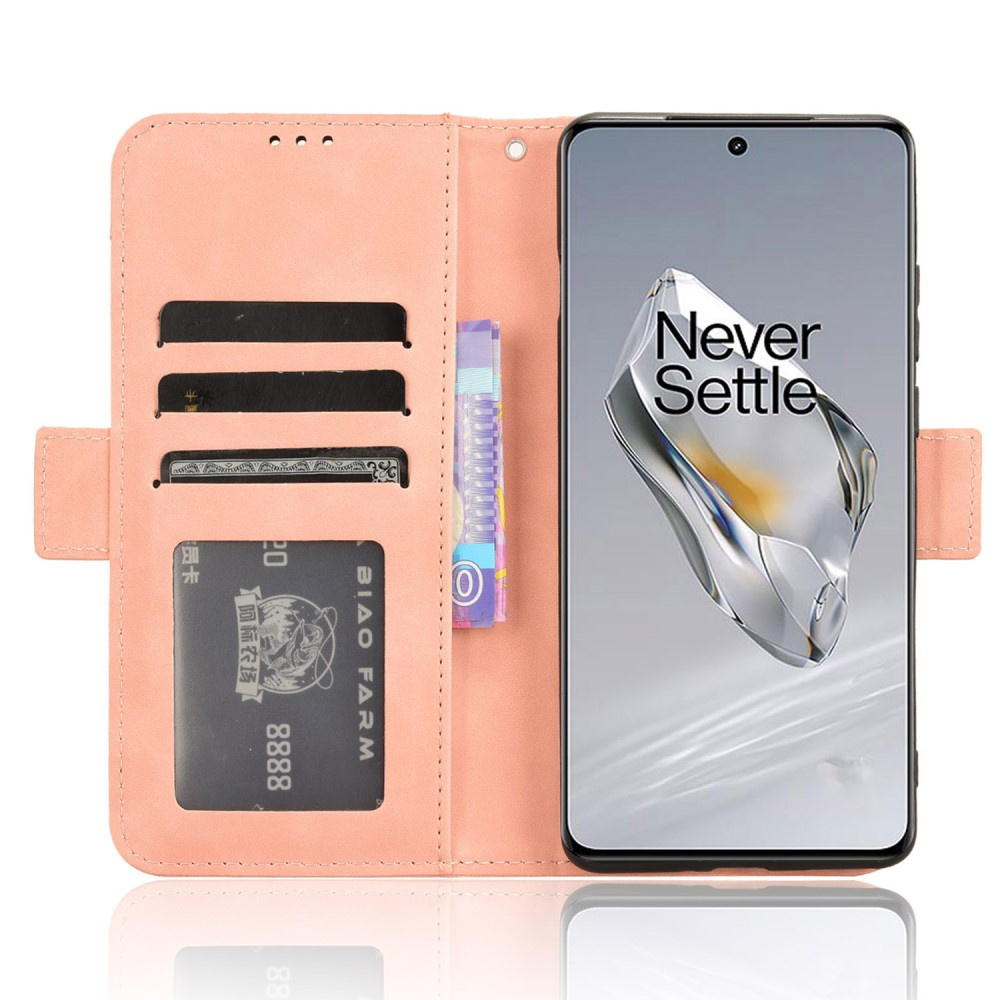 Etui z klapką do OnePlus 12 5G, Card Slot, różowe - sklep XGSM.pl