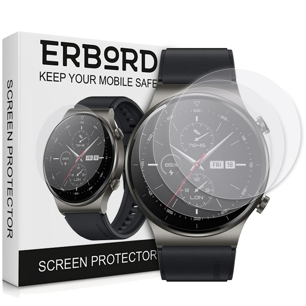 3x Folia Hydrożelowa ERBORD do Huawei Watch GT 2 Pro | XGSM.pl