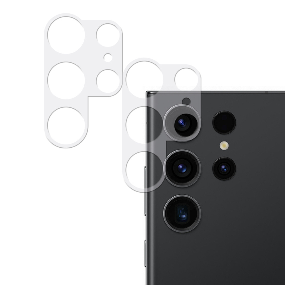 2x Szkło hartowane na aparat ERBORD do Samsung Galaxy S23 Ultra, przezroczyste - sklep XGSM.pl