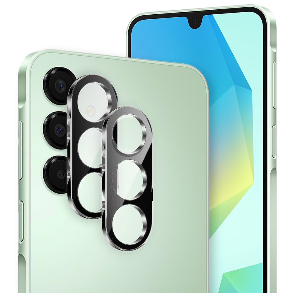 2x Szkło hartowane na aparat ERBORD do Samsung Galaxy A16 / A16 5G, czarne - sklep XGSM.pl