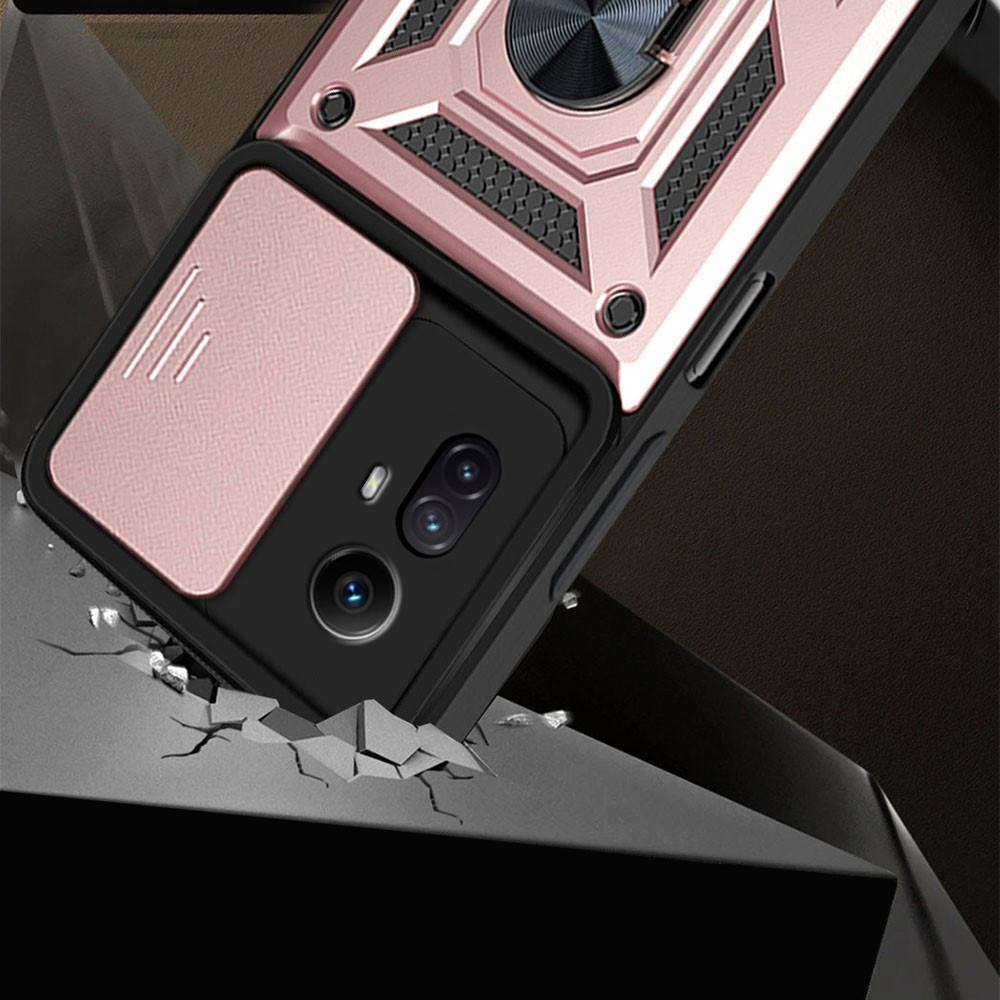 Etui Pancerne Do Xiaomi Redmi Note 12s 4g Camshield Slide Różowe Rose