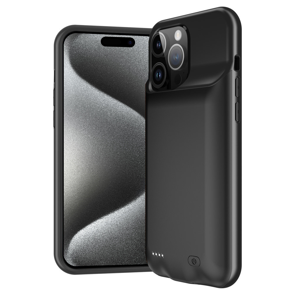 Etui z Baterią 7000mAh do iPhone 15 Pro, czarne - sklep XGSM.pl